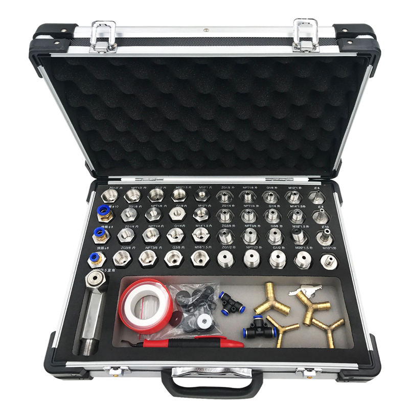 42-Piece Exchange Socket Adapter Set for Hydraulic Desktop Pressure ...
