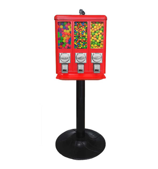 ZENJET Triple Head Chewing Gum Candy Vending Machine| Alibaba.com