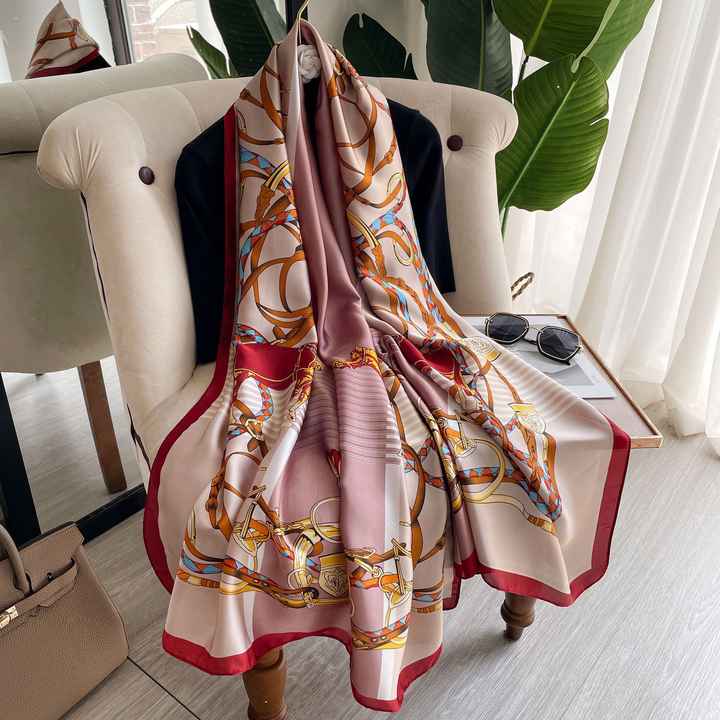 Luxury Fashion Spring/summer Women's Soft Printed Silk Scarves