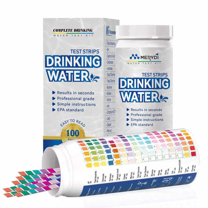 16 in 1 Drinking Water Testing Kits 100 Strips (25 Strips/ Pouch) Water ...