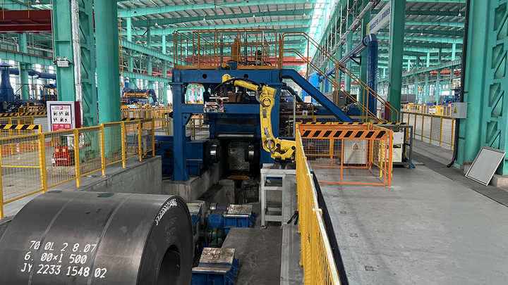 Hydraulic Cut-to-length Line with Guillotine Shear Rotary Flying Shear ...