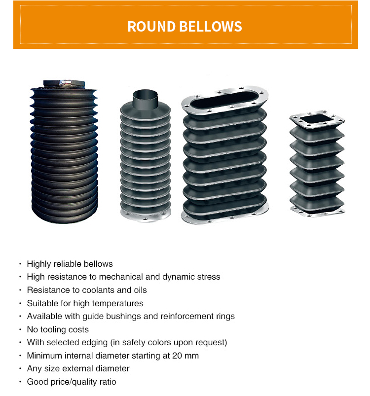 Round Machine Bellows Cover 3D Machine Flexible Hydraulic Cylinder ...