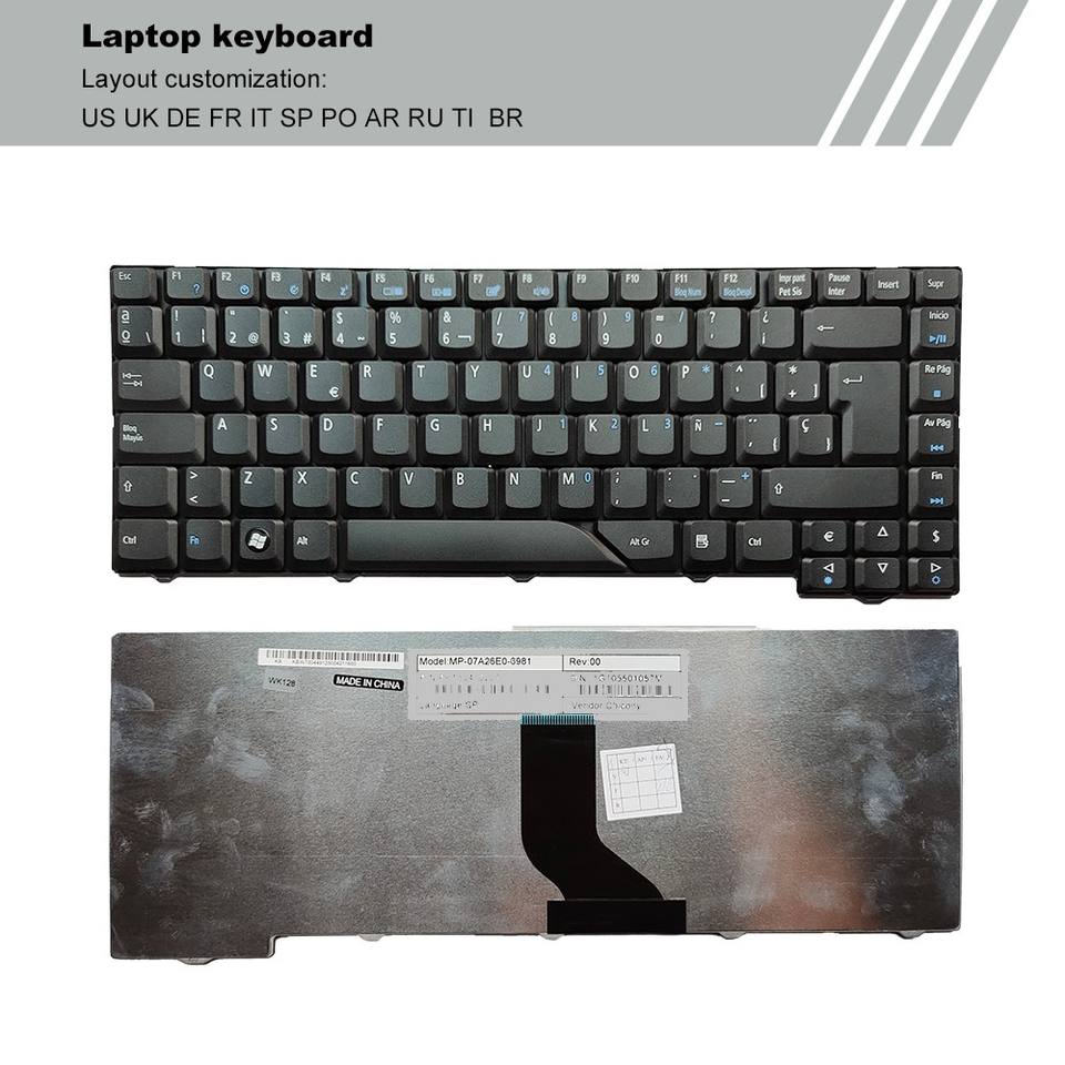 Replacement Spanish Layout Internal Keyboard for Aspire 4220 4520 4710 ...