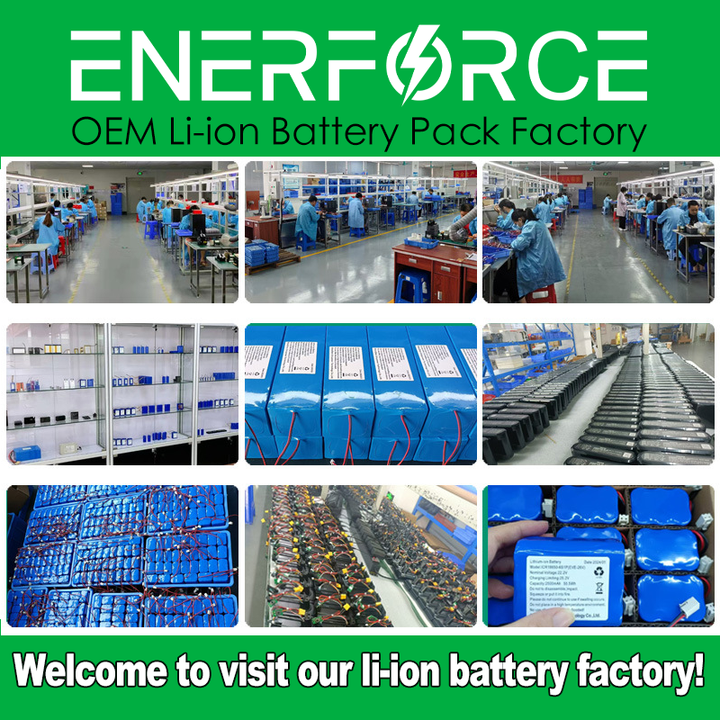 Enerforce Lithium Ion Batteries 18650 Battery Pack OEM 3.7V 7.4v 11.1v ...