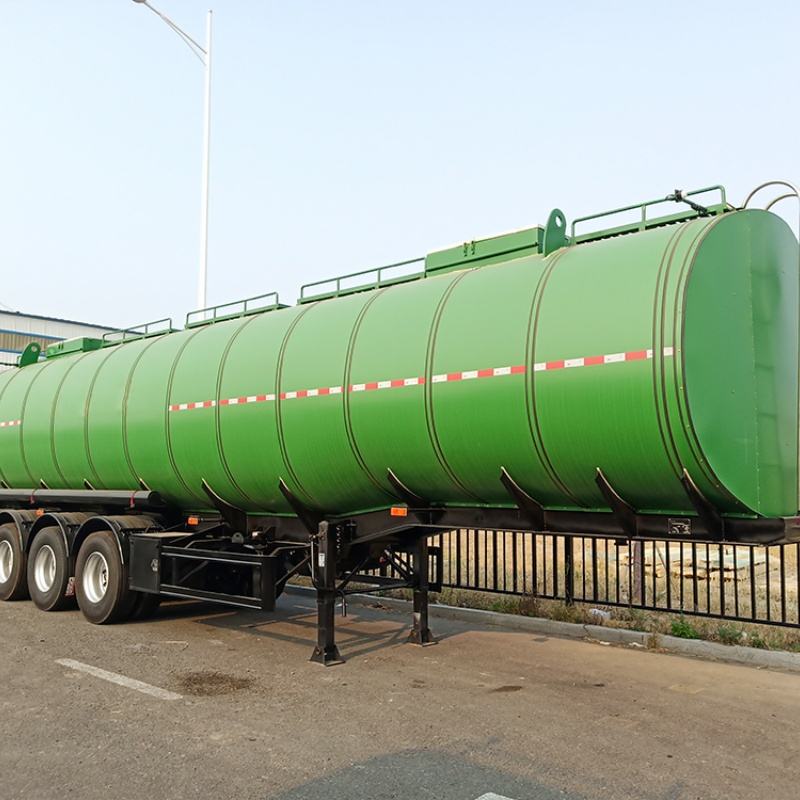 45000L 3-Axle Carbon Steel Fuel Tanker Semi Trailer Gasoline Tank Truck ...
