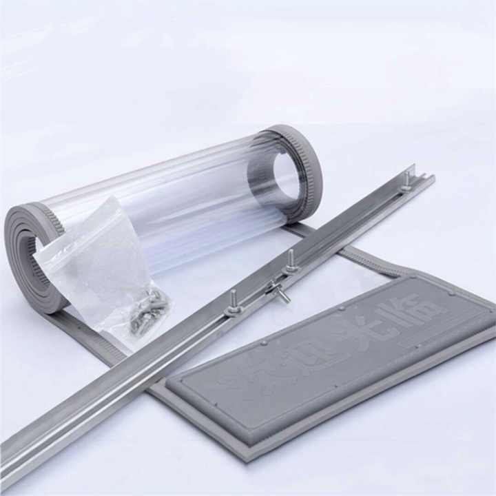 Transparent Cold Room Ribbed PVC Curtain - Insulated Door Plastic ...