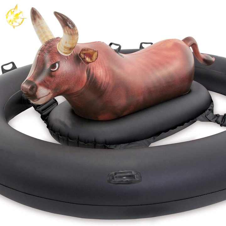 Inflatable Bull Float Tube - Pool Party Fun for All Ages