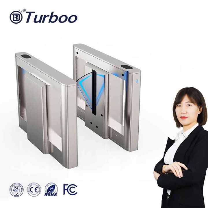 QR/RFID Automatic Security Flap Barrier Gate for University Library ...