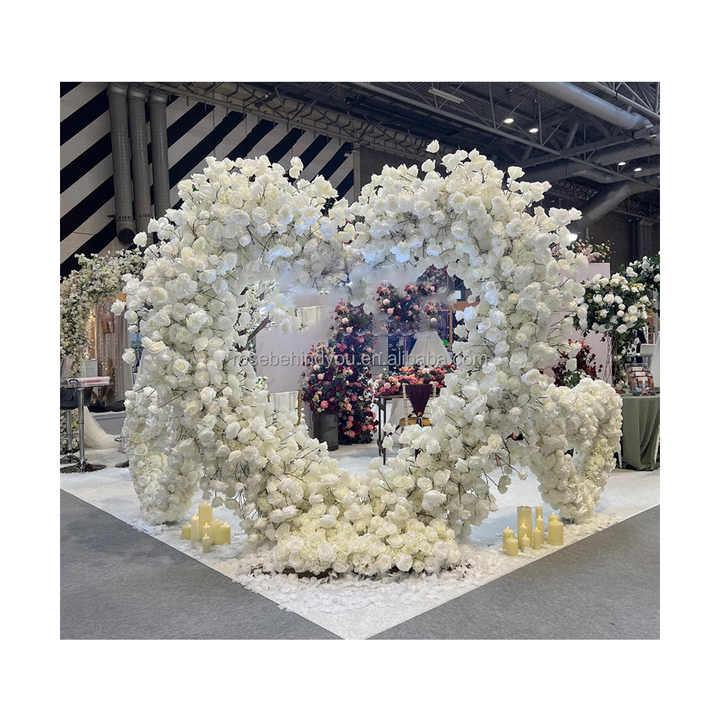 Heart Shaped Arch with Flower - Elegant Wedding Decoration