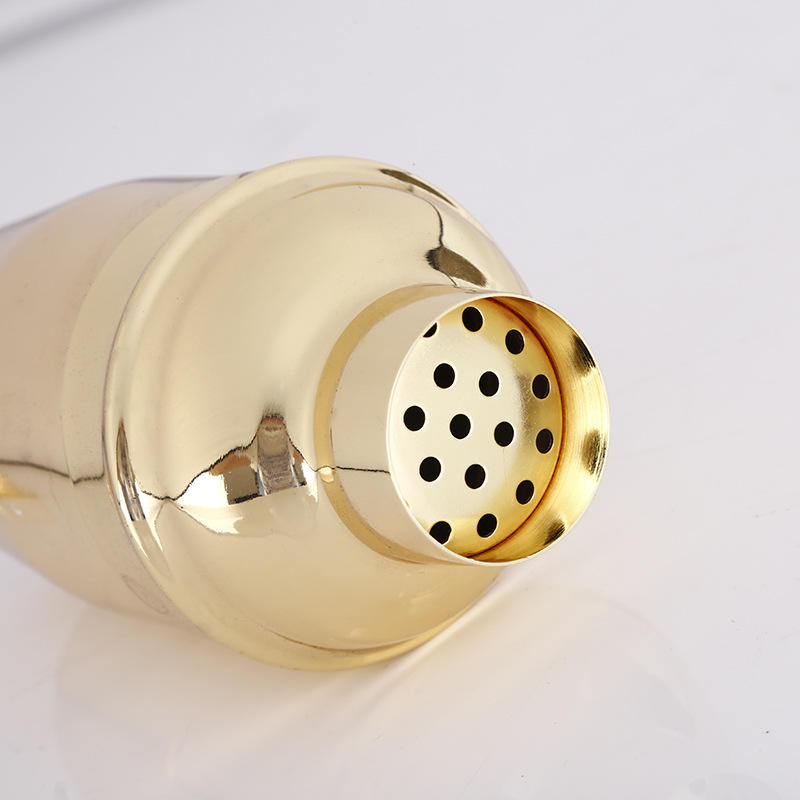 Gold Plated Elegant Stainless Steel Cocktail Shaker 250ML Cup Bar Tools ...