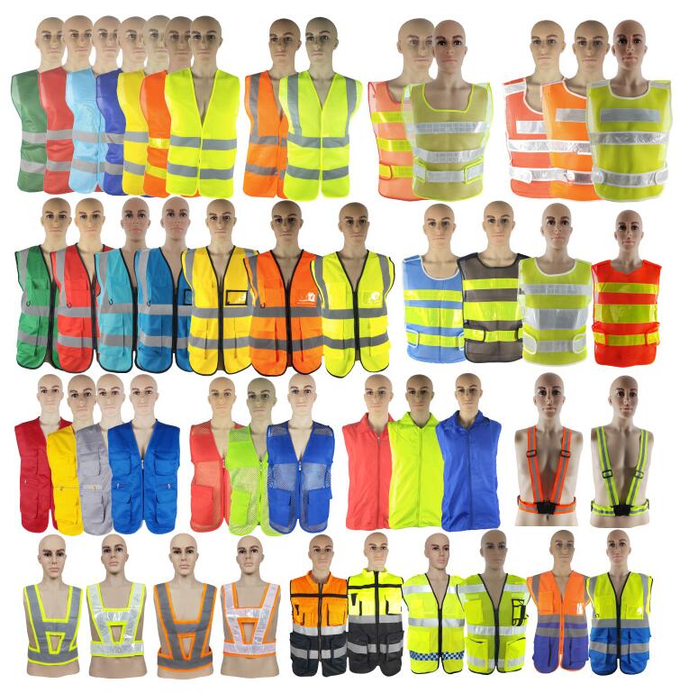 Reflective Vest Safety Vest Jacket Strip Personal Security Construction ...