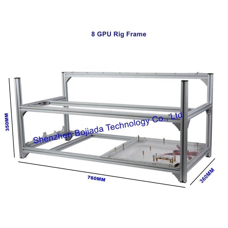 Wholesale Open Air Computer Rig Case GPU Frame Rack Aluminum