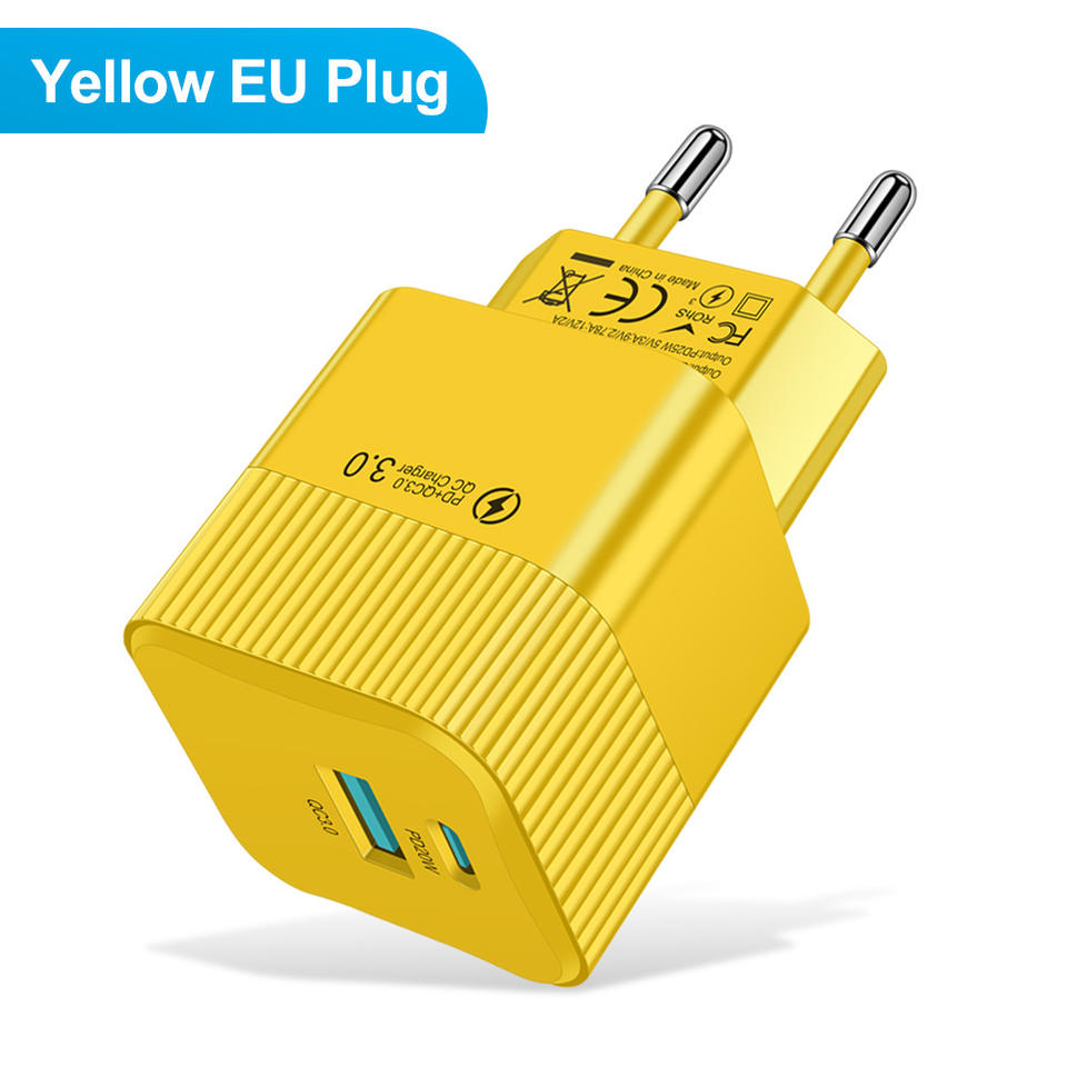 Chargeur Super Rapide USB Type C 25W pour Téléphone/Samsung/Xiaomi ...