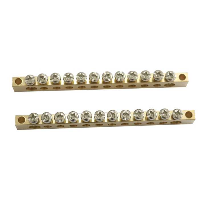 High Quality Copper Earth Terminal Block Neutral Link Bar Terminals 10 ...