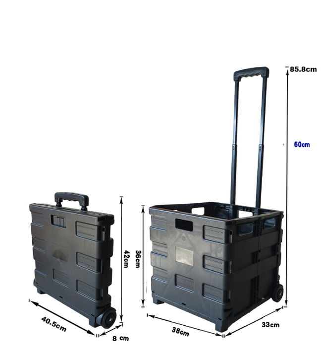 Wholesale Plastic Folding Shopping Cart - Durable & Customizable