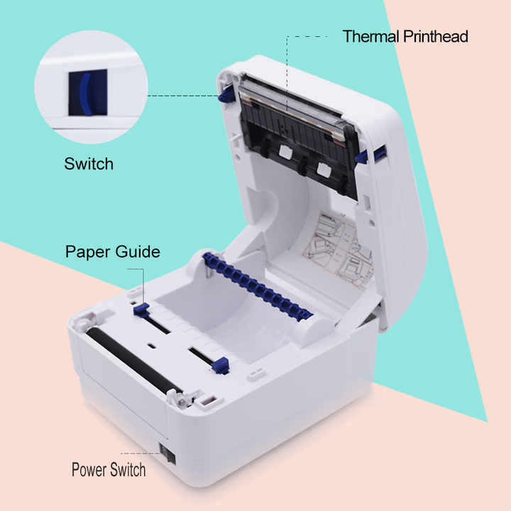 QIRUI 4inch Thermal Label Printer - High Quality & Reliable