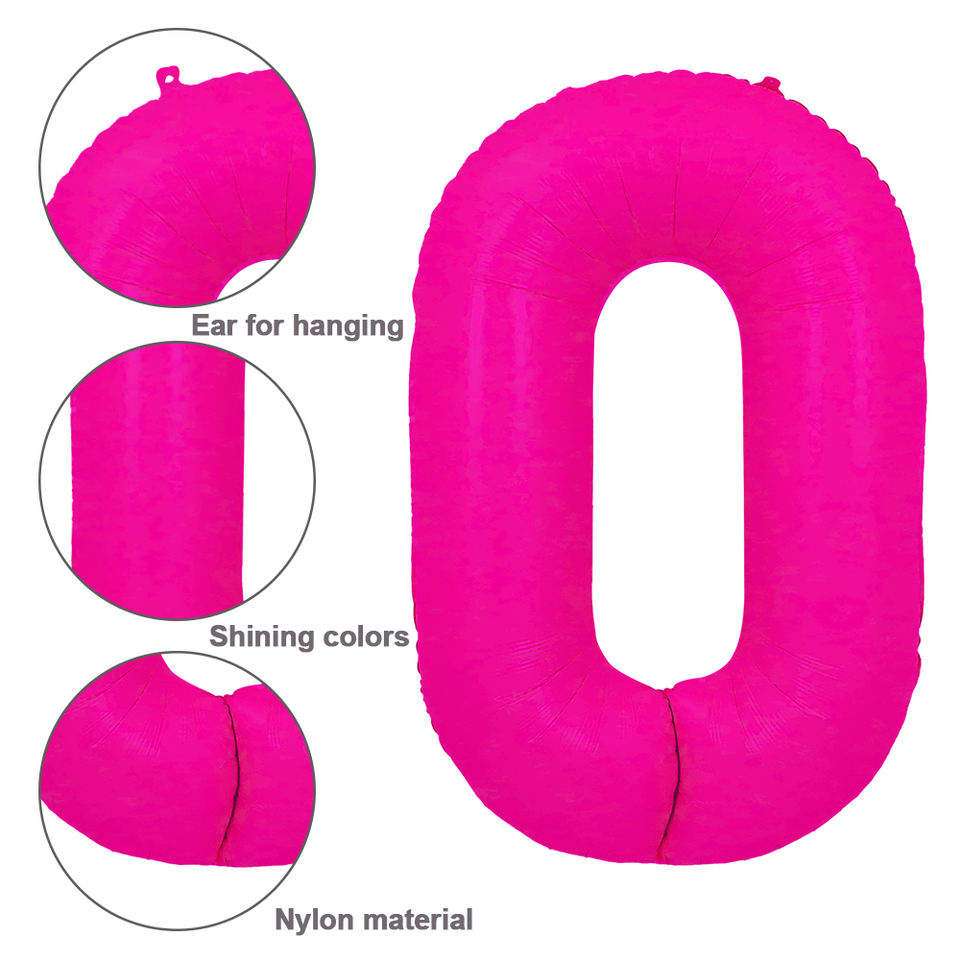 New design neon color number balloons wholesale fluorescent gorgeous ...