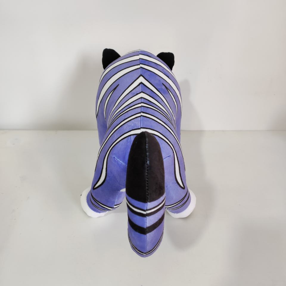 K-Pop Demon Hunters Blue Tiger Plush Toy - Soft Stuffed Animal Cartoon ...