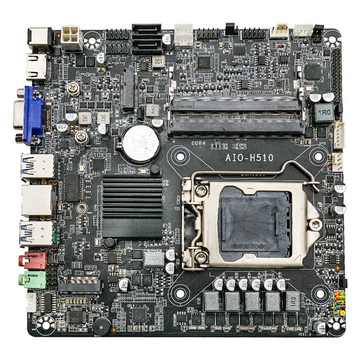 High Performance AIO H510 Mini-ITX PC Motherboard Support 10th/11th Generation i3 i5 i7 CPU 64GB ...
