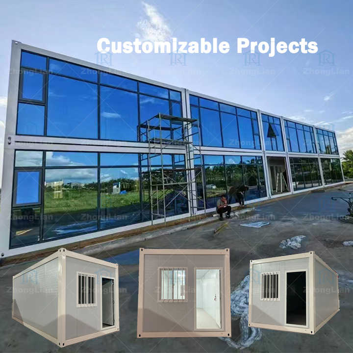 ZhongLian Modern Durable Structure Flat Pack House Modular Container ...