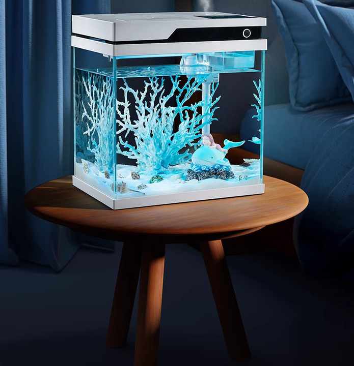 Smart Ultra-White Glass Aquarium Tank Rectangular Filter Aquarium Tank ...