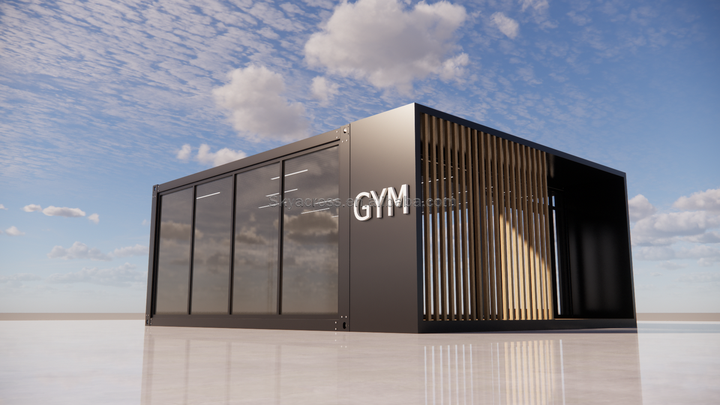 Modern Prefabricated Building - Backyard Garden Gym Studio