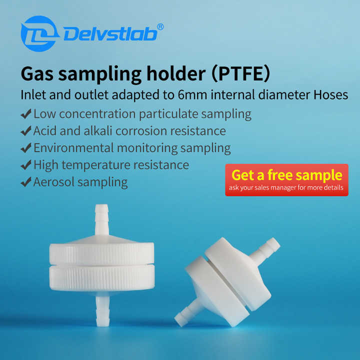 Delvstlab Gas Sampling Holder PTFE Membrane Filter Holder with ...