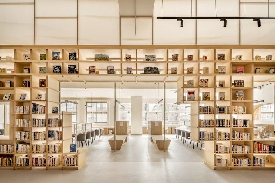 Library Shelving Wall Mounted Book Display Shelf Customized Stationery ...