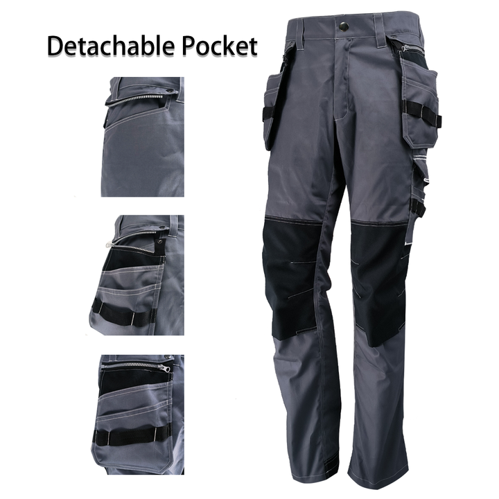 Wholesale 65/35TC Work Trousers with Knee Pads & Multi Pockets