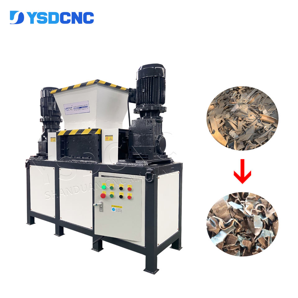 Industrial Shredders Solid Waste Shredding Machine Metal Double Shaft ...