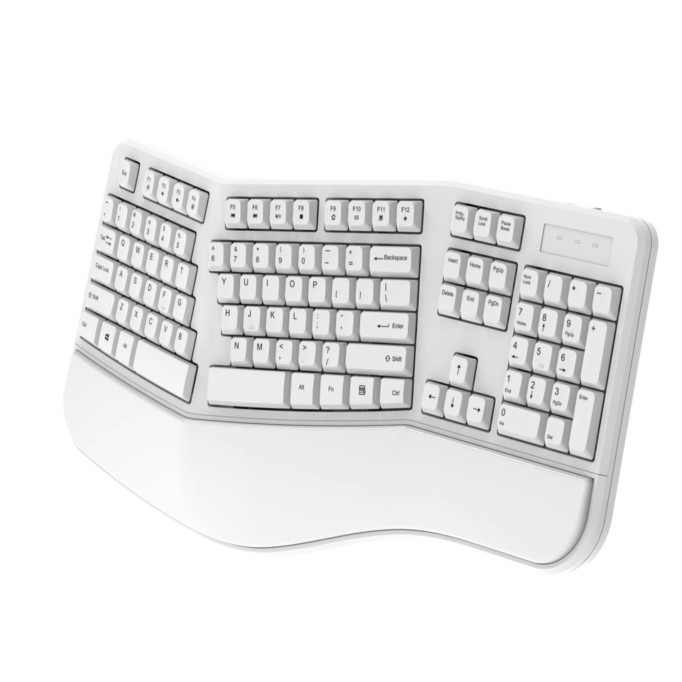 Hot Sale Ergonomic Wireless Split Keyboard with Palm Rest,Full Size ...