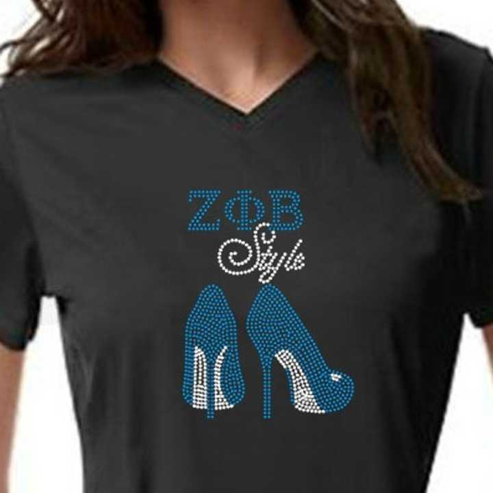New Sorority Heart Zob Zeta Phi Beta Hot Fix Stones Rhinestones ...