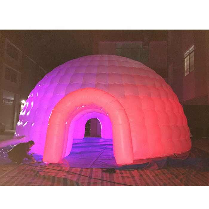 Led Lighted Inflatable Igloo Night Club Tent - Buy Led Inflatable Igloo ...