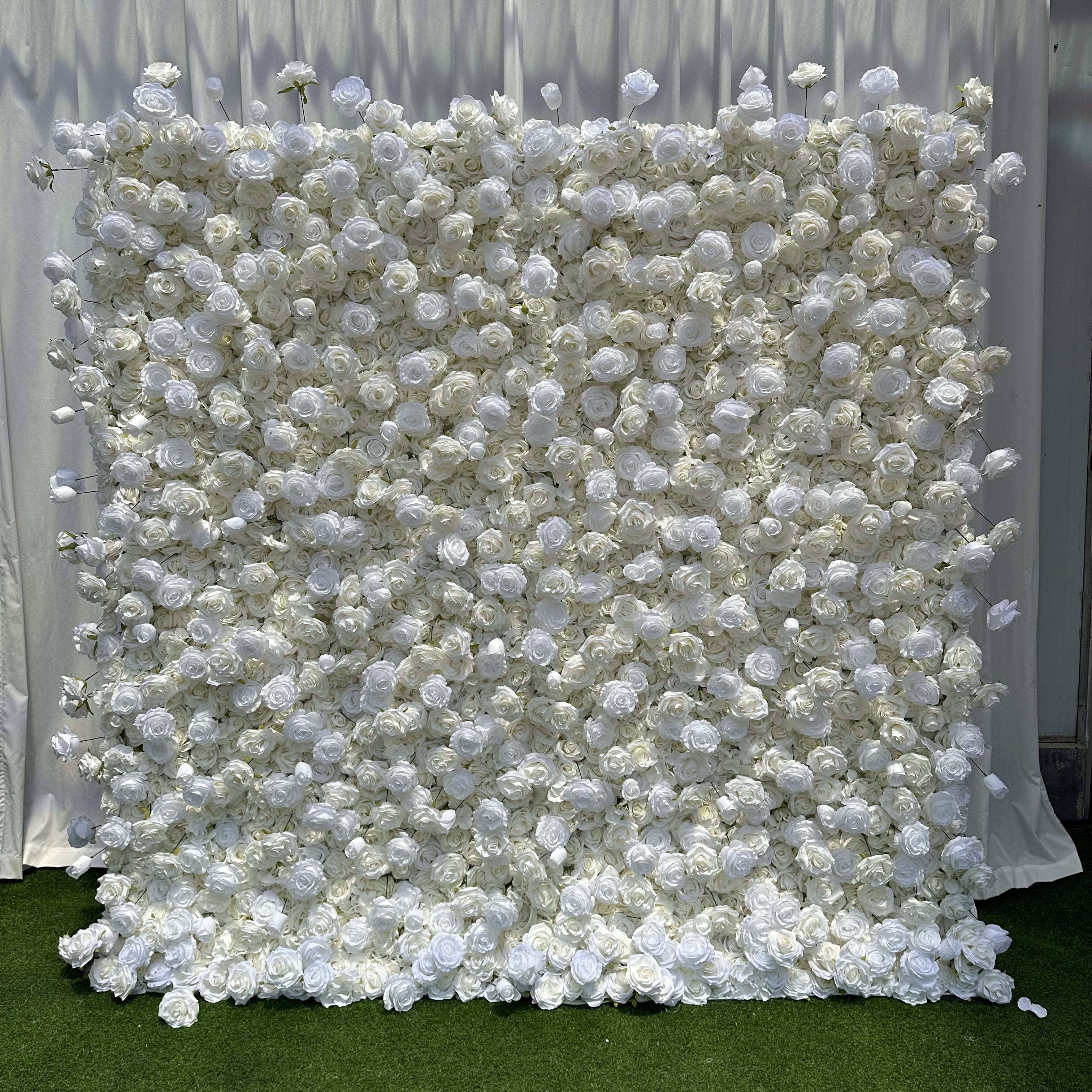 A-FW020 Wedding Roll up Flower Wall Panel Backdrop