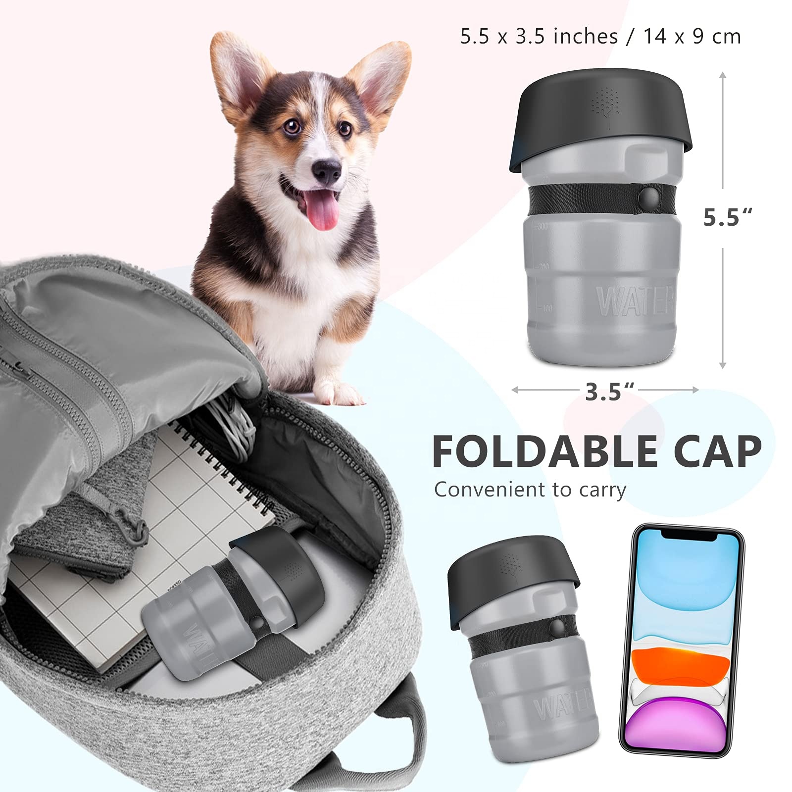 Pet Bottle - Pet Water Bottle - 3 in 1 Portable Design