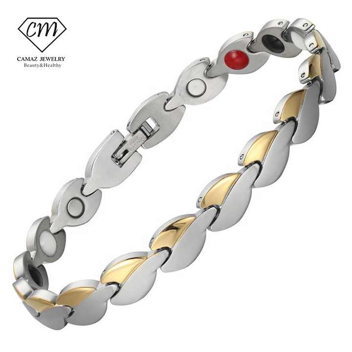 Pulsera magnética de protección EMF para parejas, brazalete con piedras ...