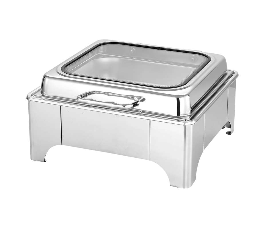 RRR Alcohol Chafing Dish Food Warmer Buffet Server Cover Parties Wood ...