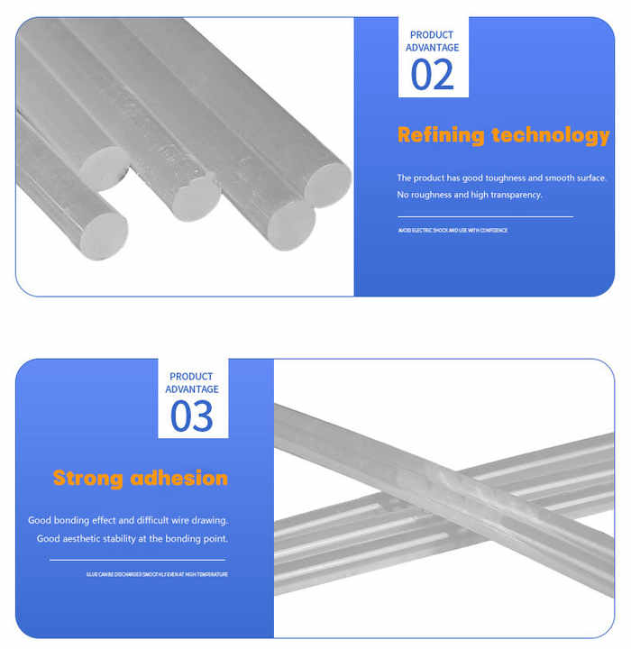 11mm Hot Melt Glue Stick Transparent Thin Silicone Bars 11mm Silicone ...