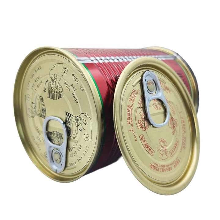 HONGBO Wholesale Two Piece Eoe Can with Lid for Tuna Fish Tin Can End ...