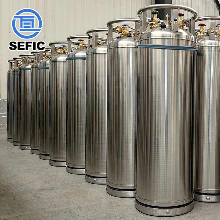 Hot Sale Cryogenic Stainless Steel 175L 210L Liquid Oxygen/Nitrogen/Argon/CO2 Cylinder Dewar ...