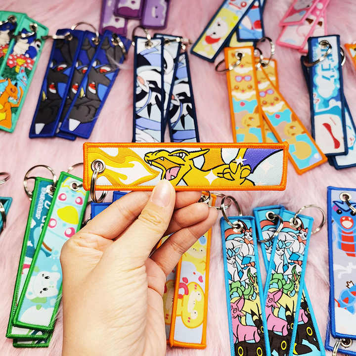 Custom Embroidered Fabric Keychains - Perfect for Promotions