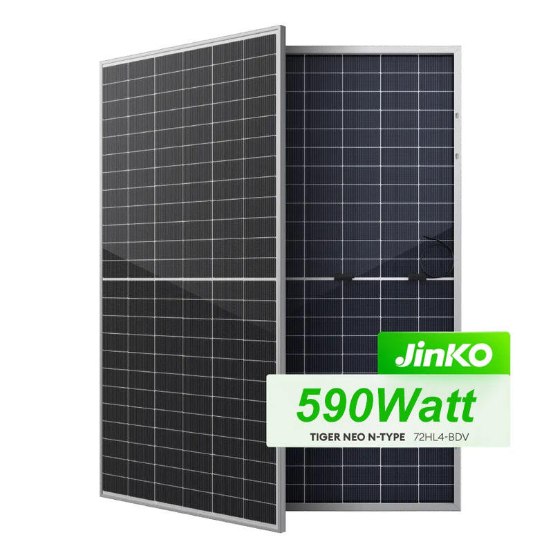 Jinko 590W PV Module Bifacial Single Glass Double Glass Mono Solar ...