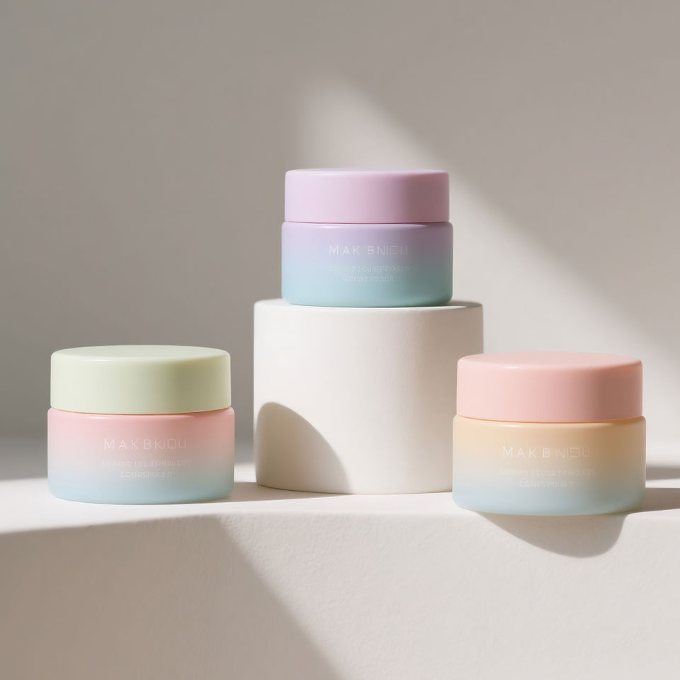 Low MOQ Frosted Custom Color Logo 10g-50g Cosmetics Jars
