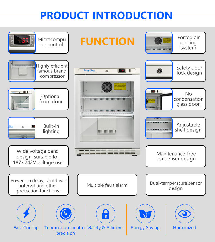 Medical refrigerator 2--8 degrees mini freezer medical refrigerator ...