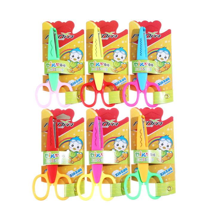 6 Colors Kids Paper Craft Scissors DIY Decorative Scissor Paper Cutting ...
