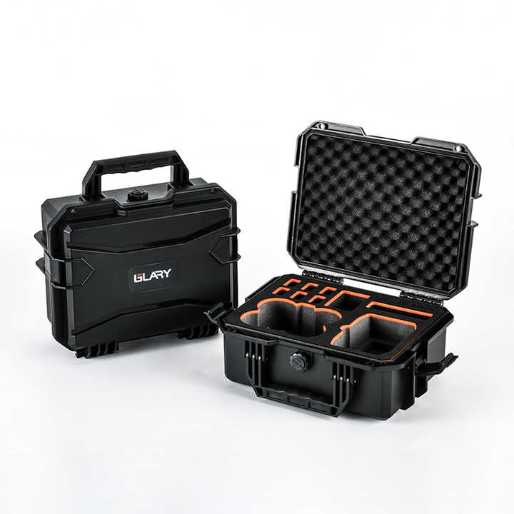 GLARY Outdoor Plastic Custom Drone Flight Case Box with EVA Foam ...