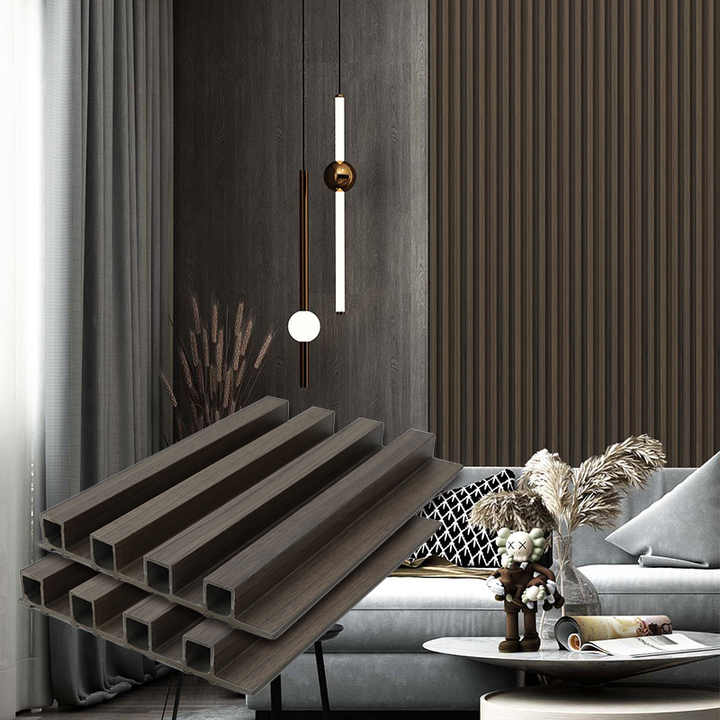 fluted panels wall flexible wood grain designs wpc fluted wall panels wood interior decoration ...