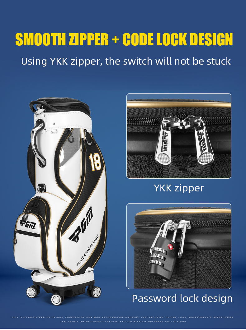 PGM QB100 microfiber waterproof golf travel bag custom retractable ...
