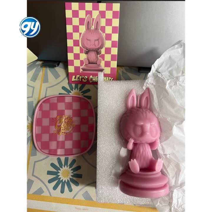Anime genuino los monstruos Labubu ajedrez aventura caja ciega colorido ...