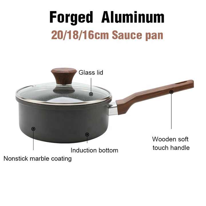 2025 New Vintage Design 11 PCS Non-Stick Aluminum Cookware Set with ...